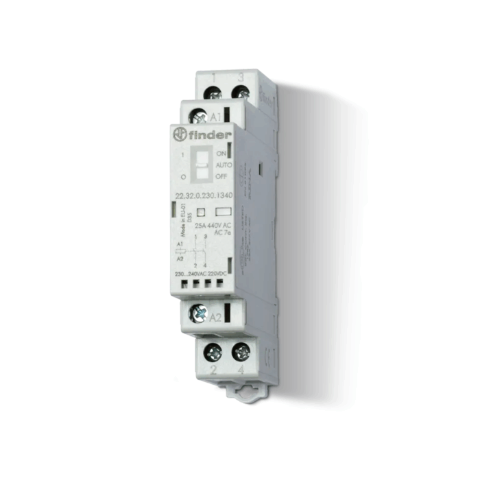 CONTACTOR MINI MODELO 2NA25A FINDER – Ferreteria Marani S.A.